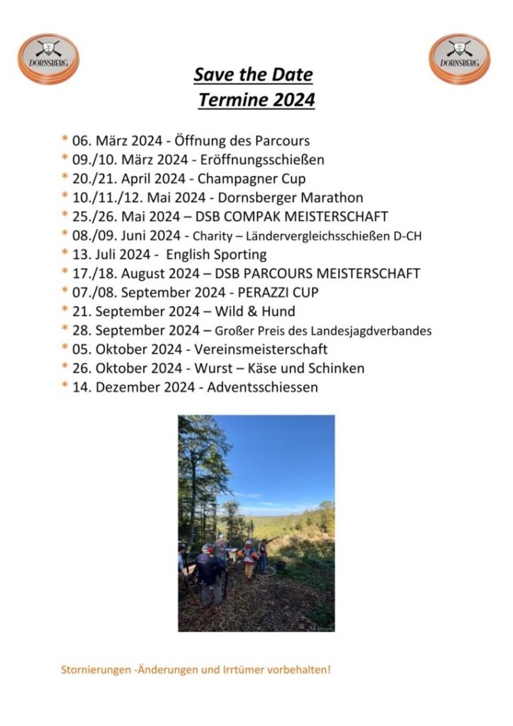 Termine – Dornsberg Schützen e.V.